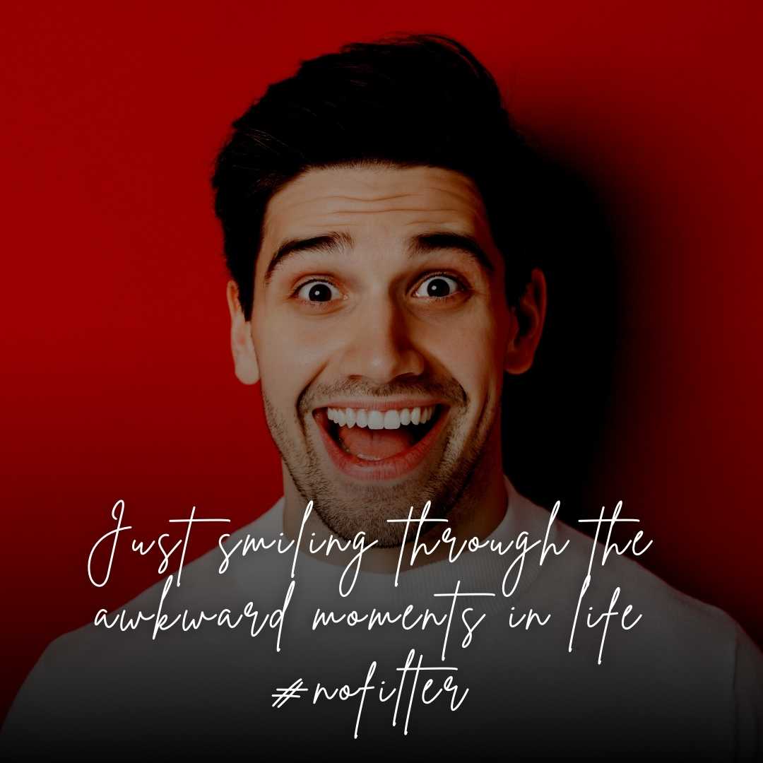 100+ Awkward Smile Instagram Captions for Funny Your Photos