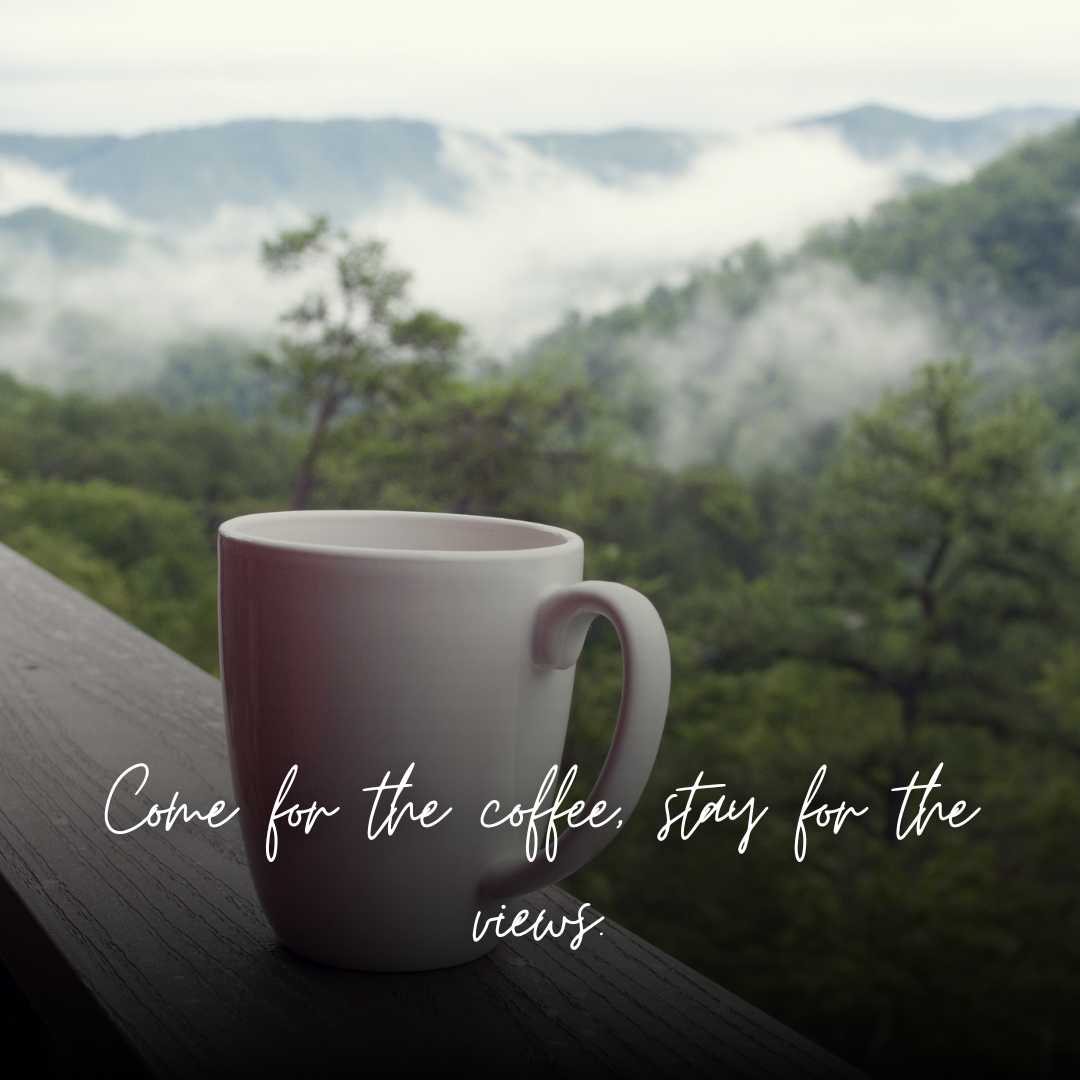 65+ Coffee with a View Instagram Captions for Caffeine Lovers