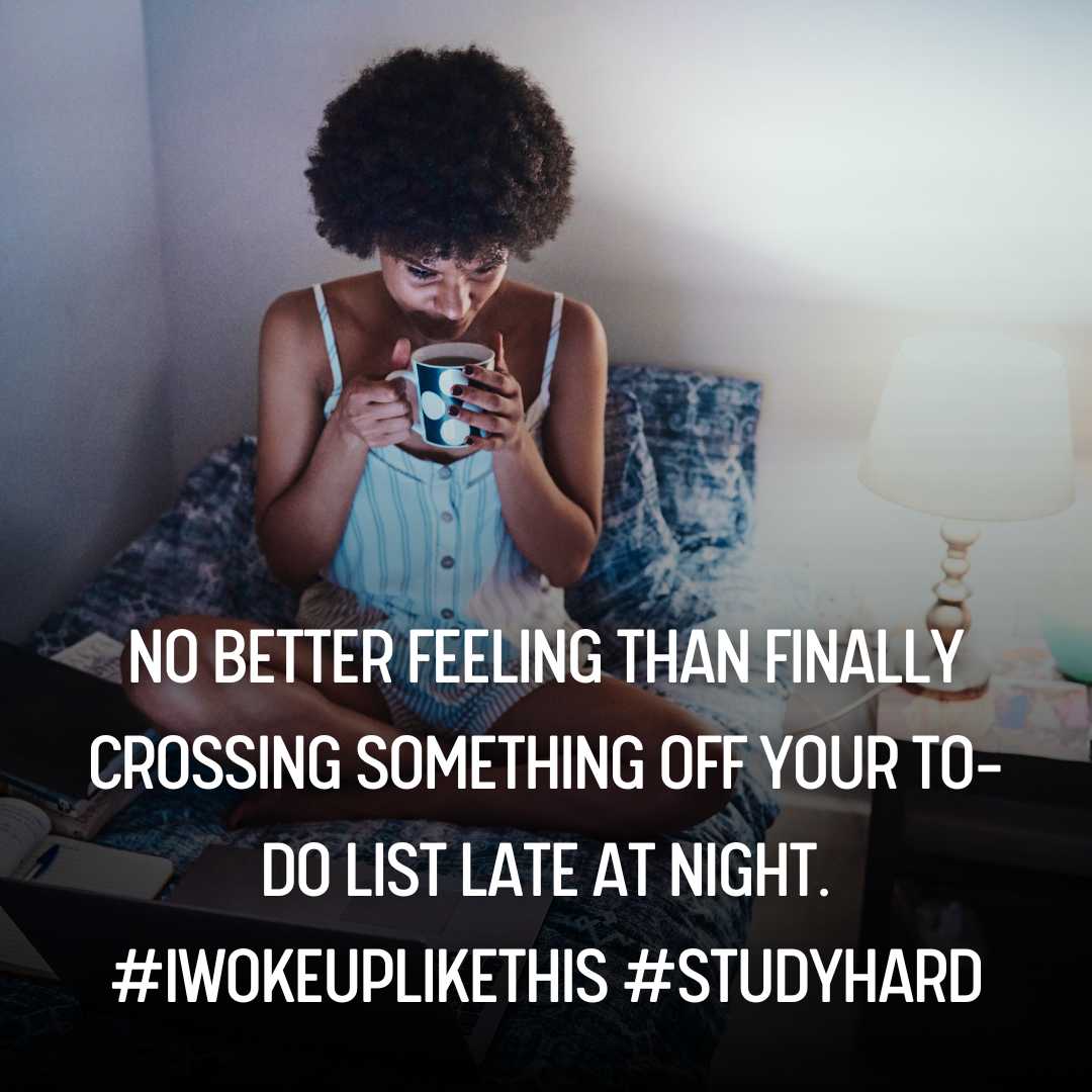 110+ Late Night Studying Instagram Captions for Students